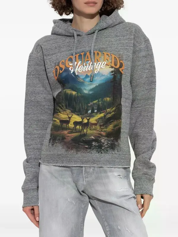 Dsquared2 Landscape-print Hoodie