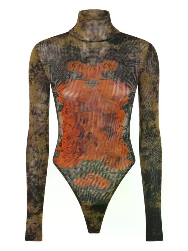 JEAN PAUL GAULTIER Graphic-print Bodysuit