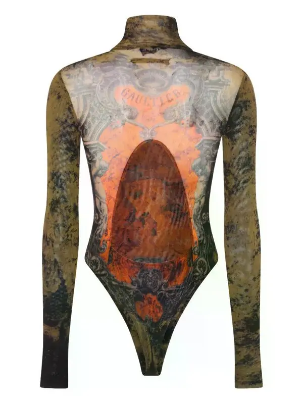 JEAN PAUL GAULTIER Graphic-print Bodysuit