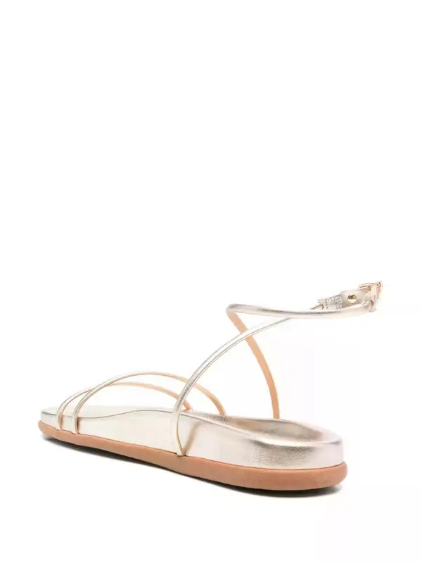 ANCIENT GREEK SANDALS Leather Ankle-strap Sandals - Gold