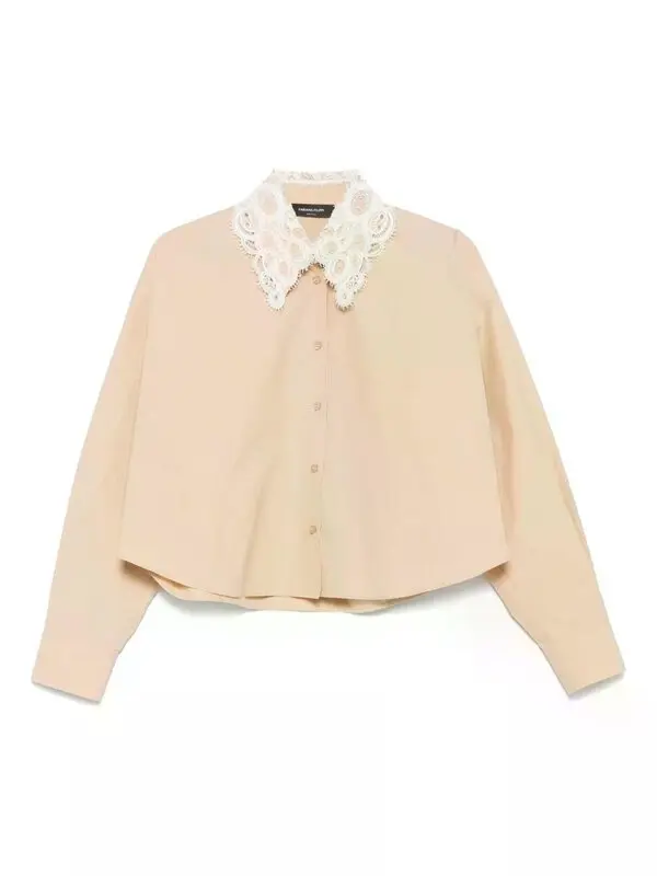 Fabiana Filippi Lace Collar Cotton Shirt