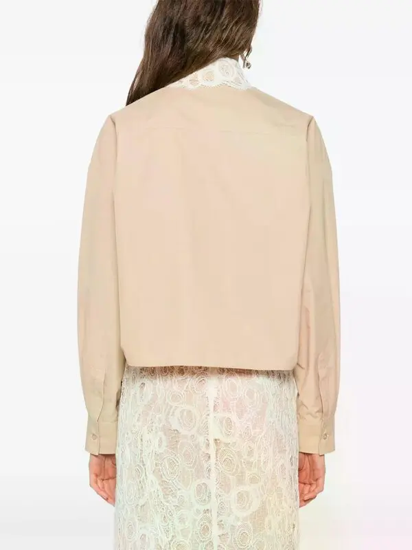 Fabiana Filippi Lace Collar Cotton Shirt