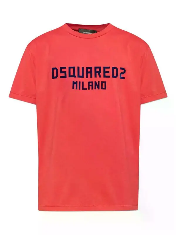 Dsquared2 Logo-print Cotton T-shirt - Red