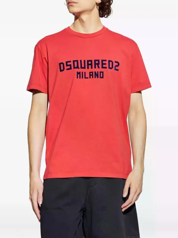 Dsquared2 Logo-print Cotton T-shirt - Red