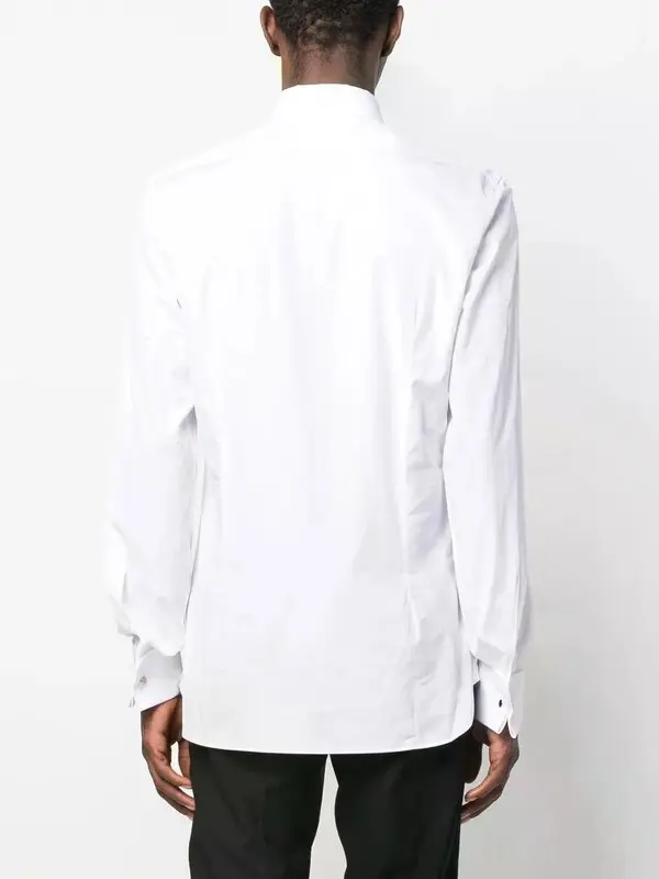TOM FORD Pleat-detail Cotton Shirt - White