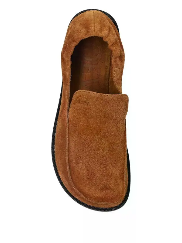 Loewe Flex Suede Loafers - Brown
