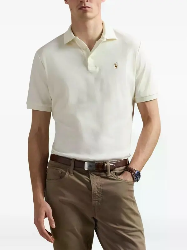 Polo Ralph Lauren Short Sleeve Polo Shirt - Neutrals