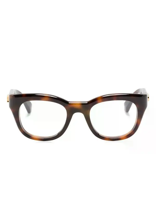 Gucci Crystal-embellished Glasses - Brown