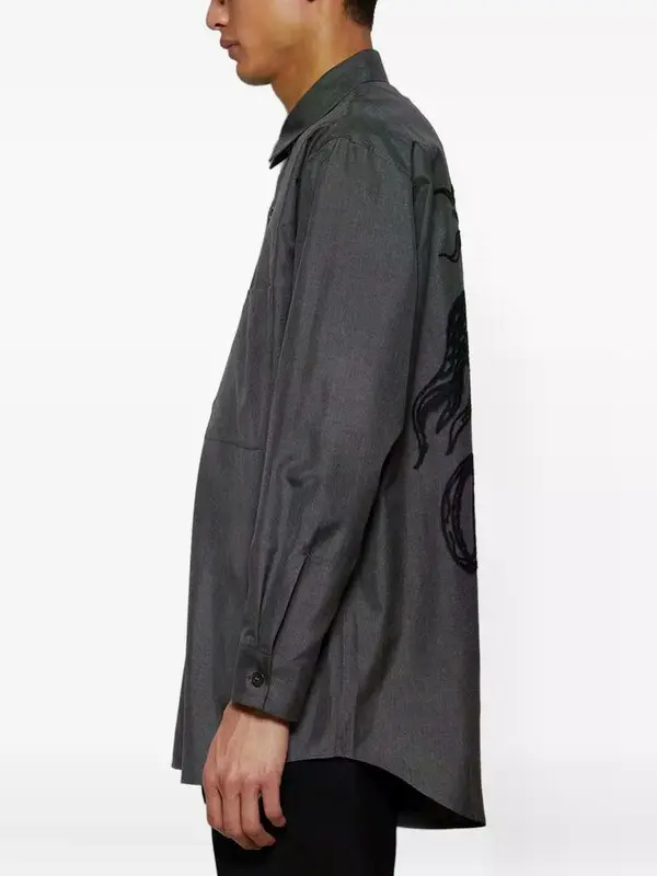 CASELLA MEYER Embroidered Silk Shirt