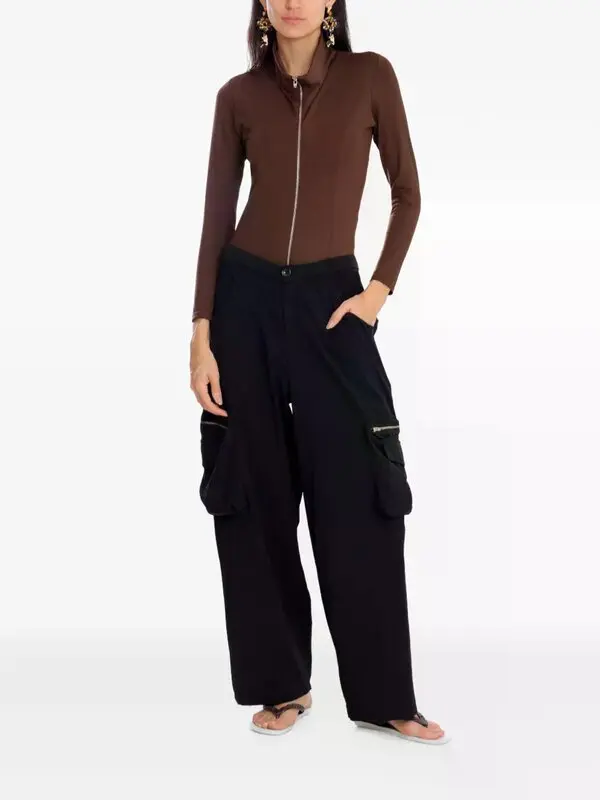 AMIR SLAMA High-neck Zip Bodysuit