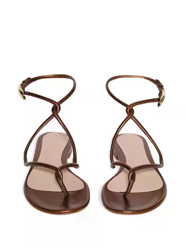 GIANVITO ROSSI Mamba Strappy Sandals - Brown