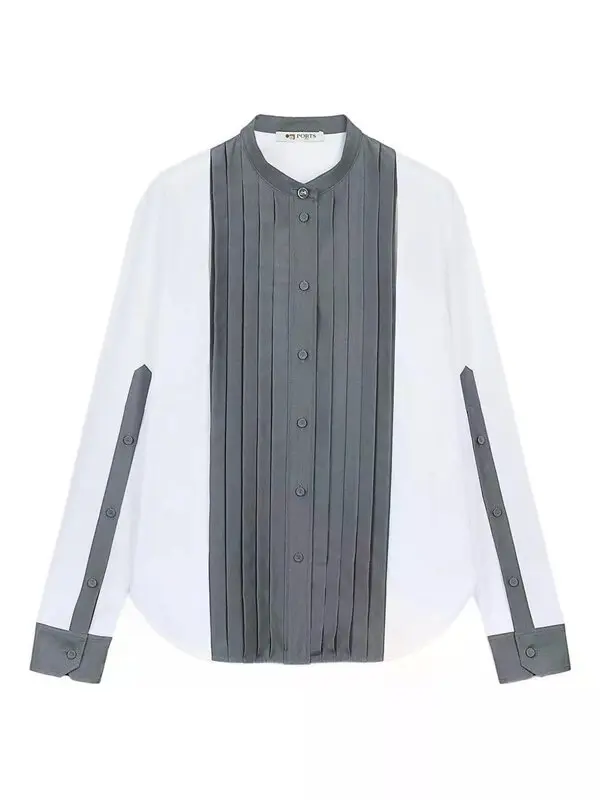 Ports 1961 Pleated-panel Cotton Shirt