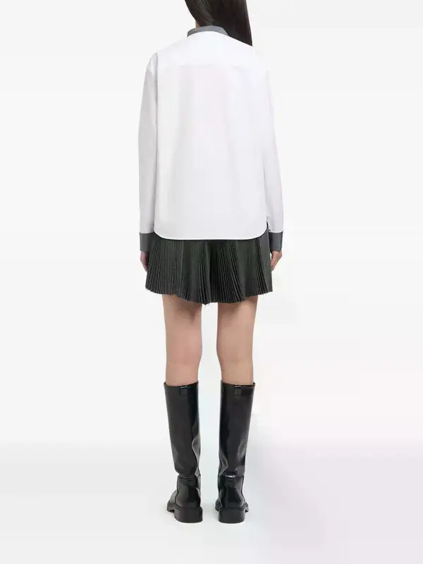 Ports 1961 Pleated-panel Cotton Shirt