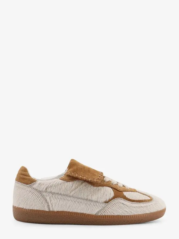 ALOHAS Pony Skin Lowtop Sneakers With Suede Inserts - Beige