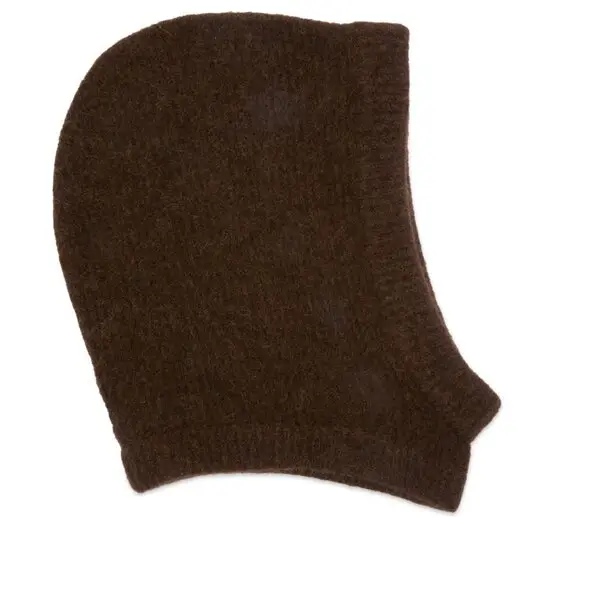 Rick Owens Knit Hood - Brown