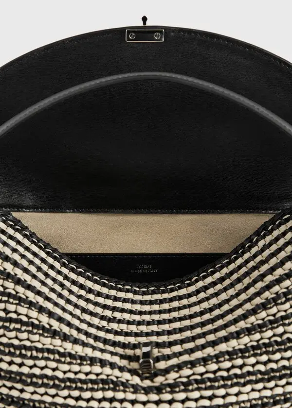TOTEME T-lock Woven-leather Top Handle