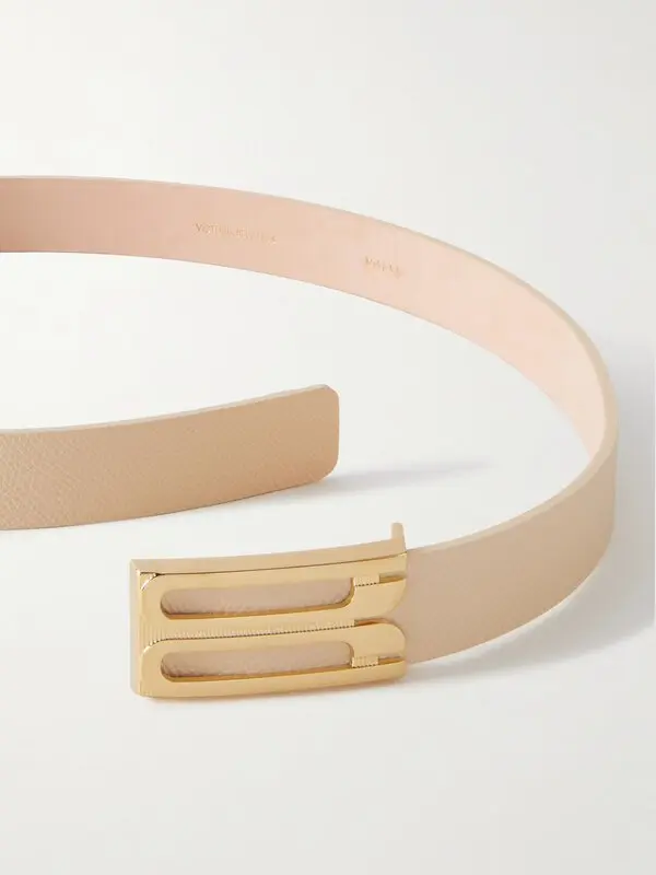 Victoria Beckham Frame Textured-leather Belt