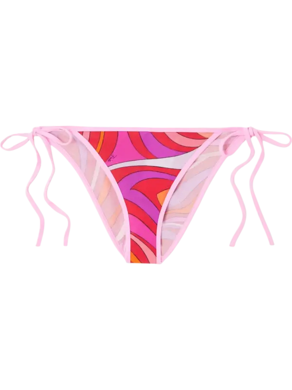 Emilio Pucci Marmo Printed Bikini Briefs - Fuchsia