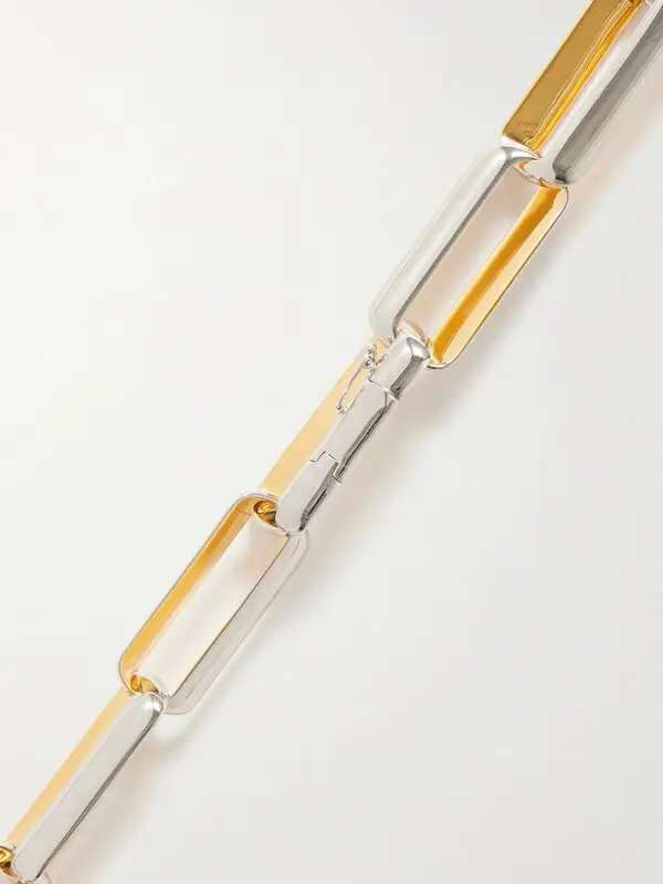 JIL SANDER Two-tone Link Necklace