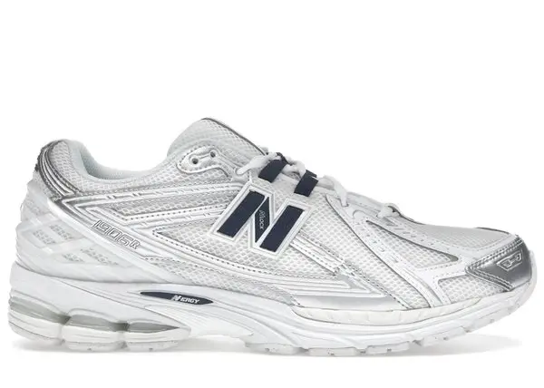NEW BALANCE 1906r Lace Up Sneakers - White/nb Navy Blue/silver Metallic