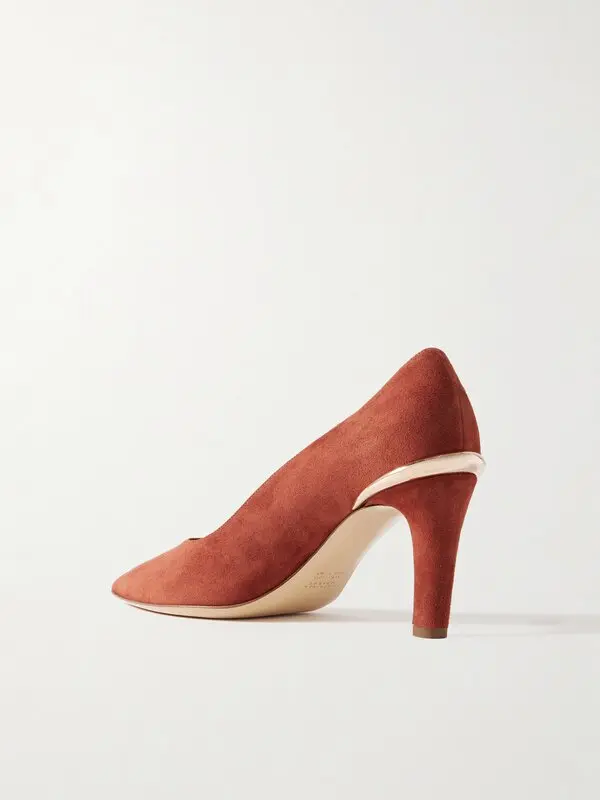 Gabriela Hearst Edwina Suede Pumps - Orange