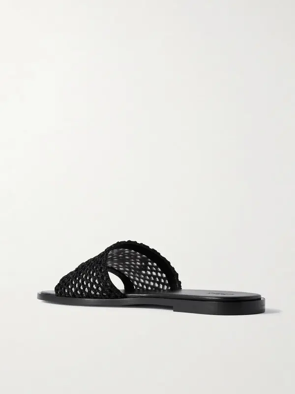 Chloé Flower Crocheted Slides