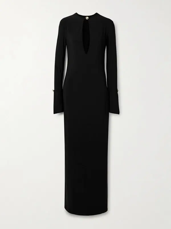 Brandon Maxwell The Sylvie Cutout Stretch-jersey Gown