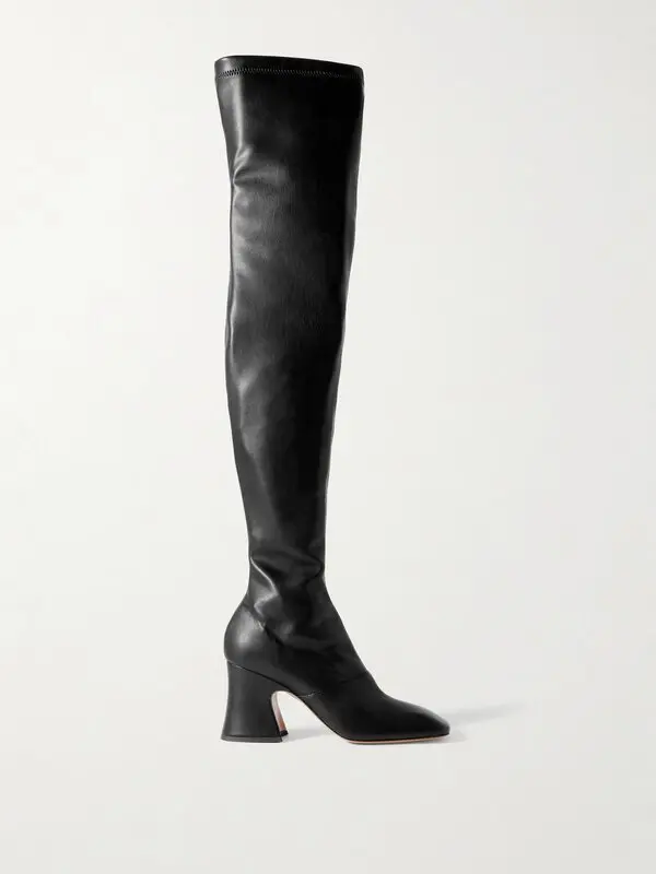 Chloé Janis Over-the-knee Leather Boots - Black