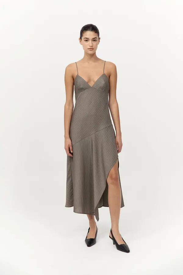 ST AGNI Asymmetric Slip Dress