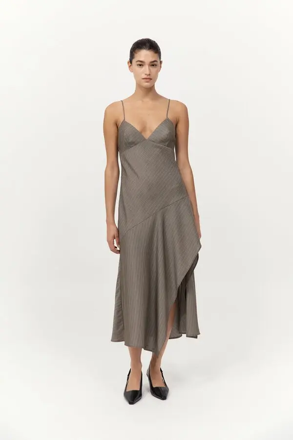 ST AGNI Asymmetric Slip Dress