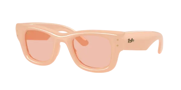 Ray-ban Wayfarer Puffer Sunglasses - Dark Pink