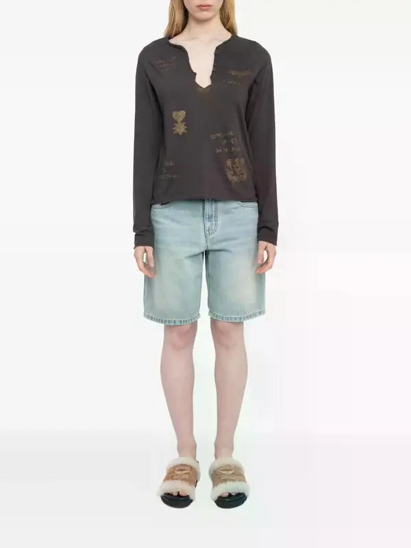 Zadig&Voltaire Long-sleeve Henley T-shirt