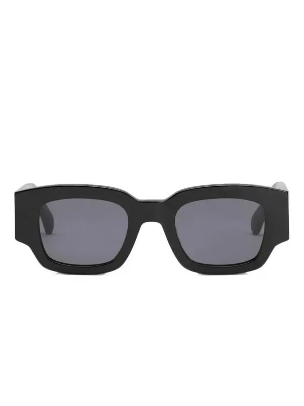 Ami 75001 Rectangle-frame Sunglasses - Black