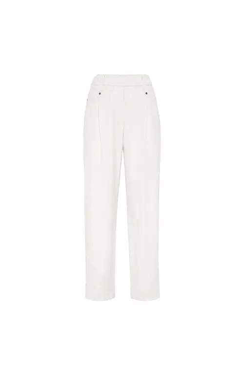 Brunello Cucinelli Baggy Trousers - White
