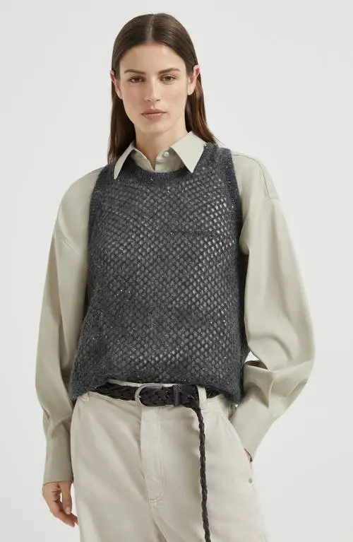 Brunello Cucinelli Net Knit Top