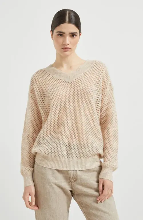 Brunello Cucinelli Mesh Knit Sweater