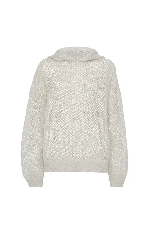 Brunello Cucinelli Mesh Knit Sweatshirt