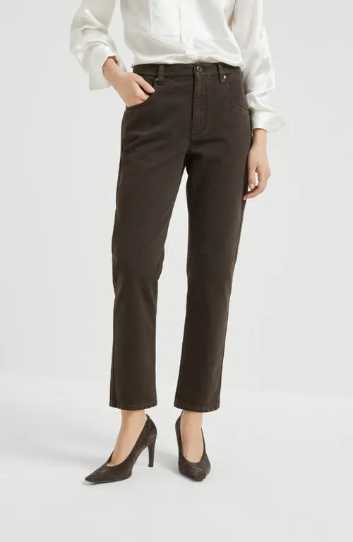 Brunello Cucinelli Straight Five-pocket Trousers - Chocolate