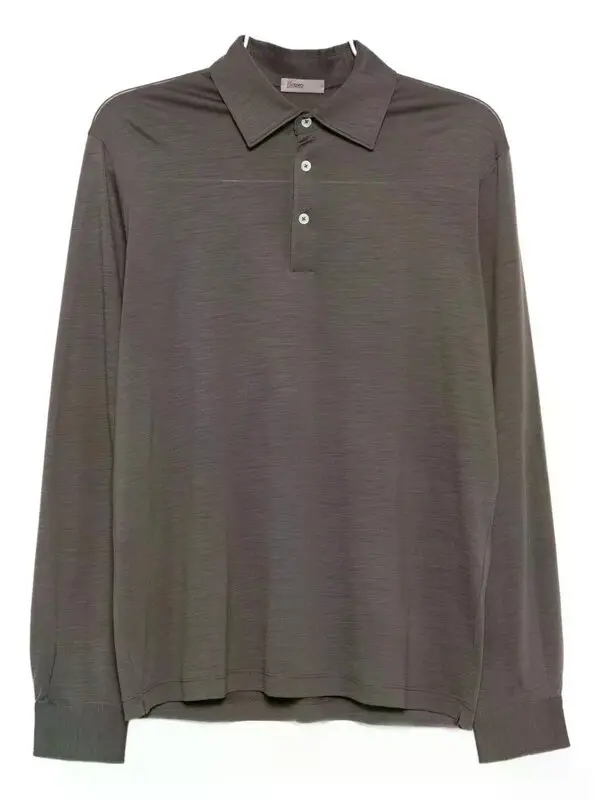 Herno Long-sleeve Polo Shirt - Brown