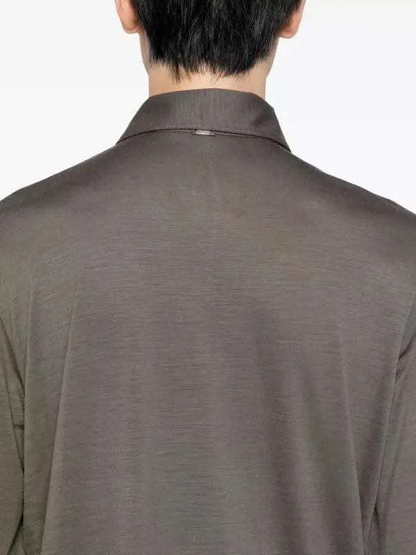 Herno Long-sleeve Polo Shirt - Brown