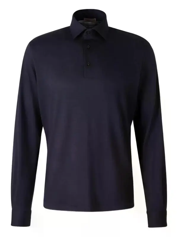 Herno Long-sleeve Polo Shirt - Blue