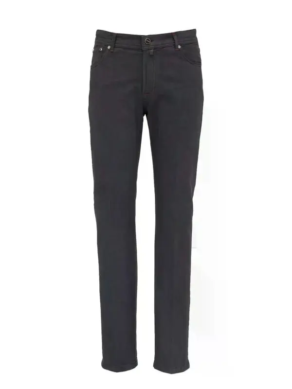 Kiton Logo-patch Jeans