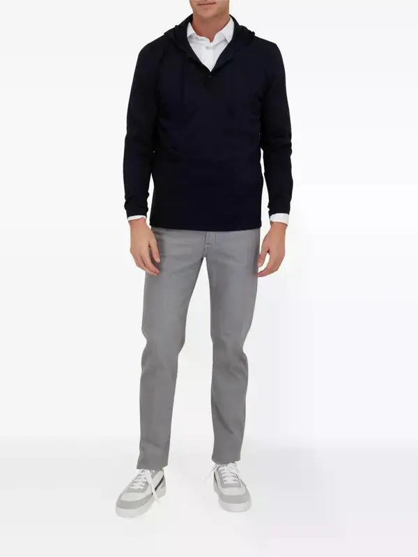 Kiton Logo-patch Jeans