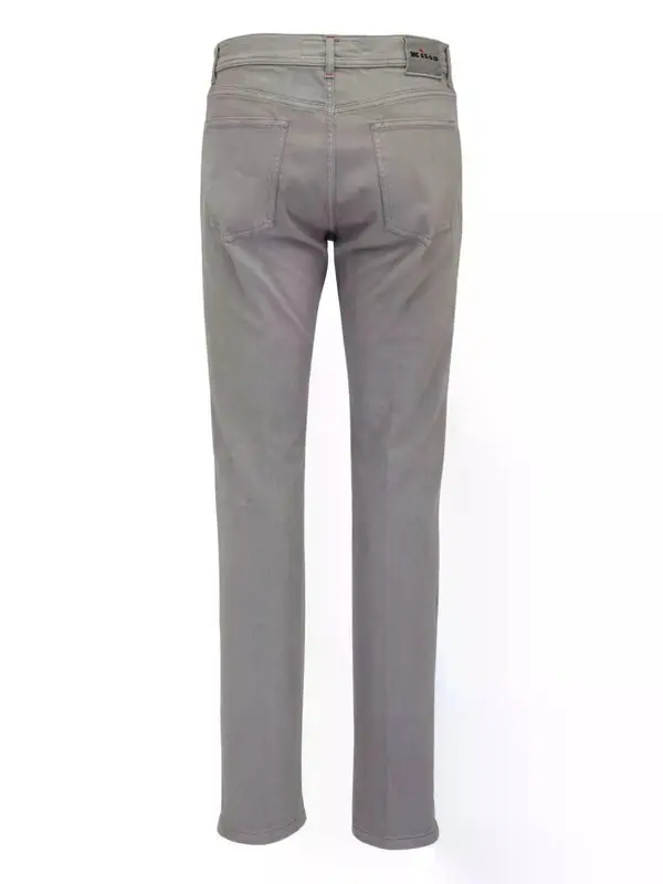 Kiton Logo-patch Jeans