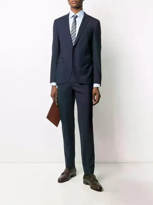Canali Button-up Cotton Shirt - Blue