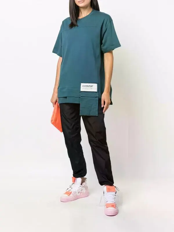AMBUSH Waist Pocket Logo-print T-shirt - Blue