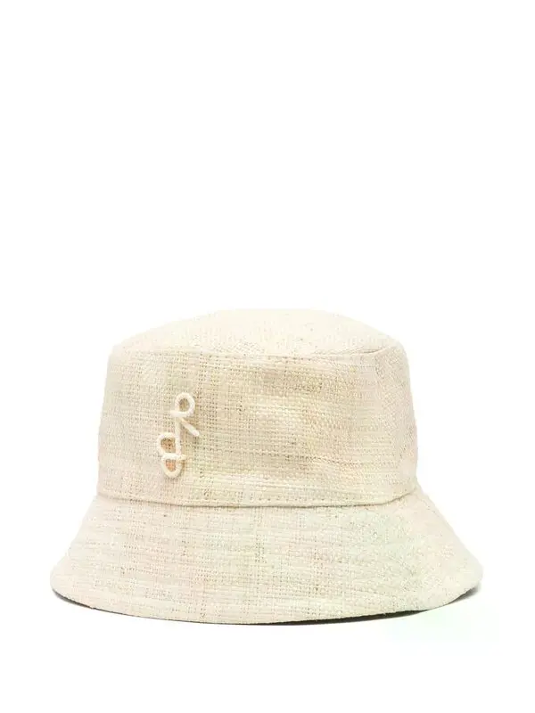 Ruslan Baginskiy Logo-appliqué Bucket Hat - Neutrals