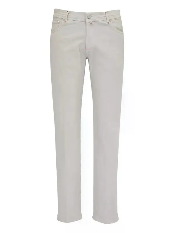 Kiton Logo-patch Jeans