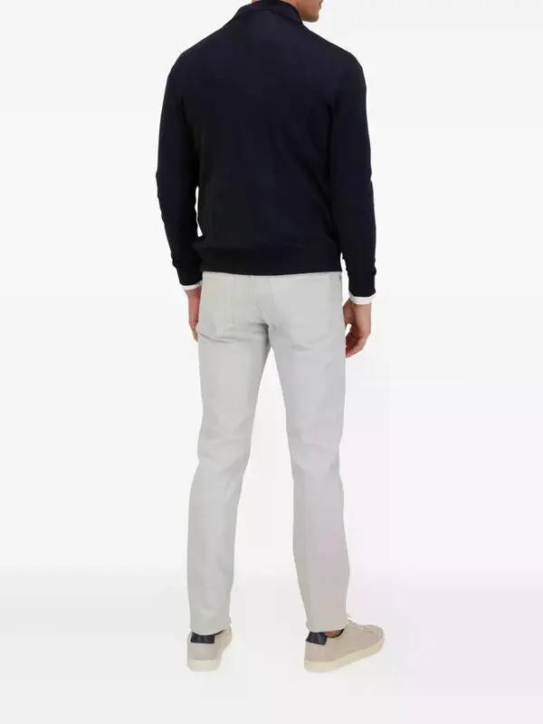Kiton Logo-patch Jeans