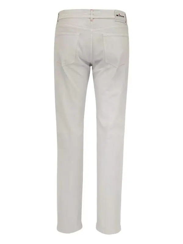 Kiton Logo-patch Jeans